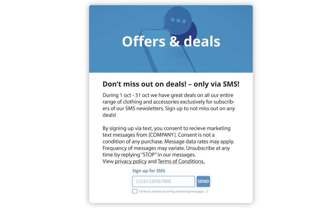 SMS opt-in – why SMS consent is important